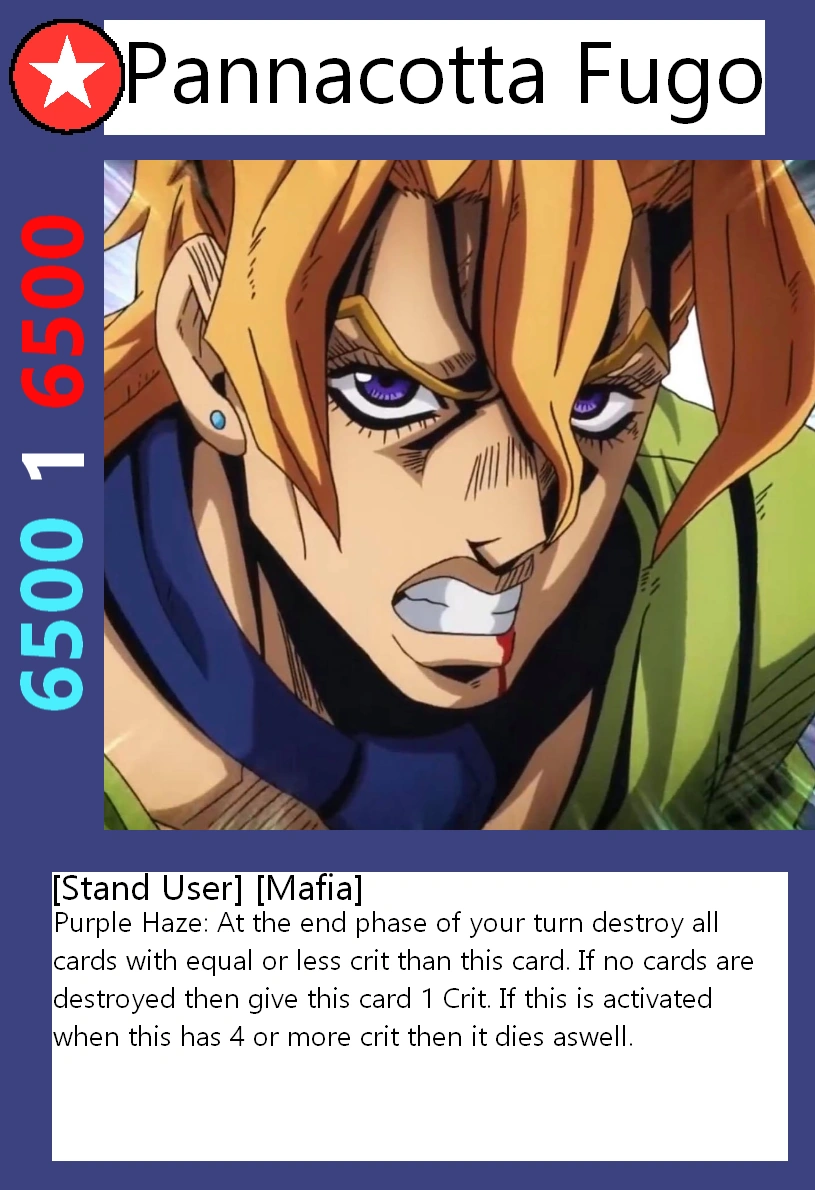 Pannacotta Fugo | Anime Showdown 2 Wiki | Fandom