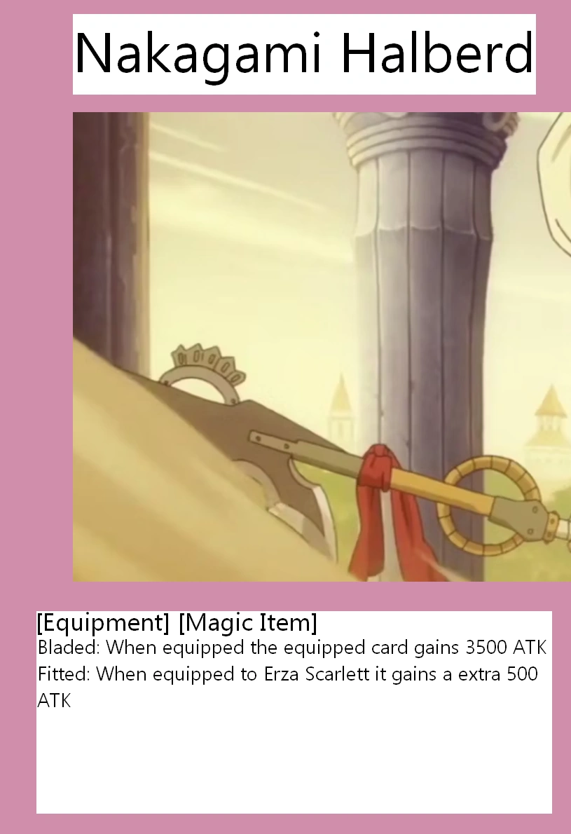 Nakagami Halberd | Anime Showdown 2 Wiki | Fandom