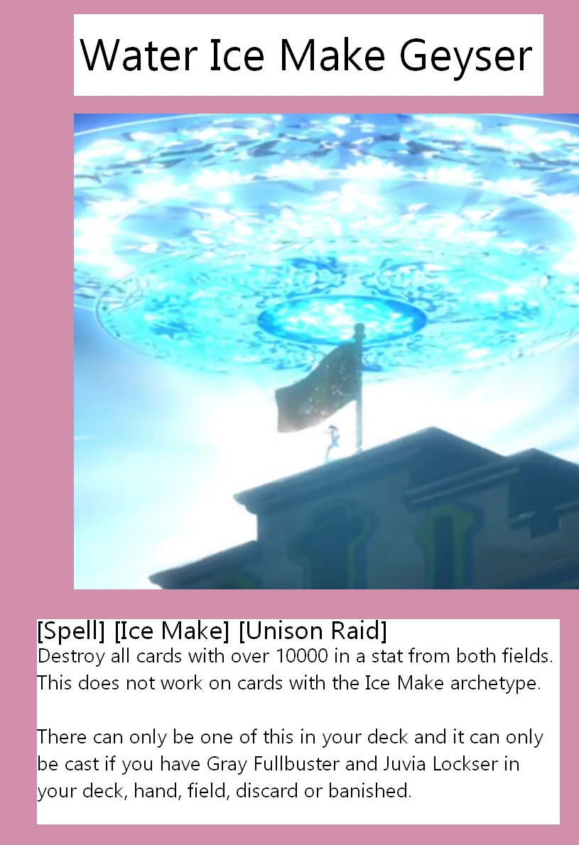 Water Ice Make Geyser | Anime Showdown 2 Wiki | Fandom