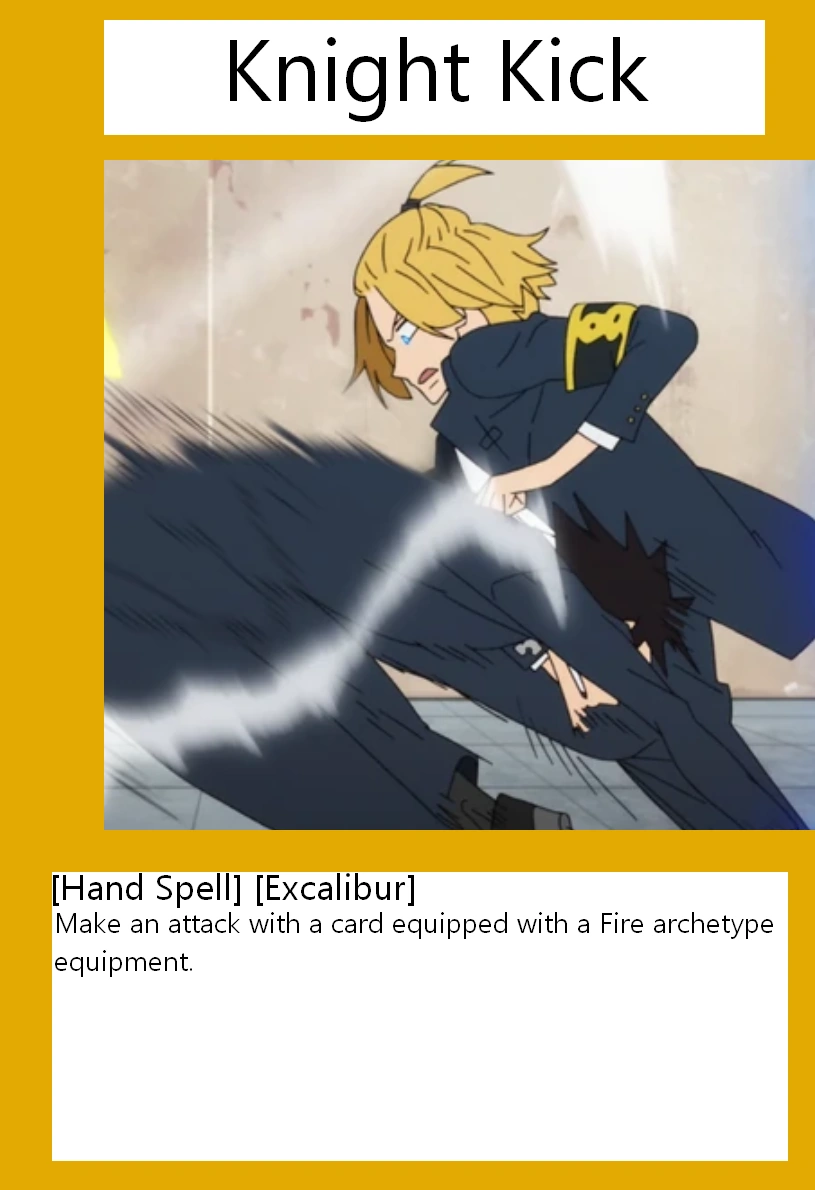 Knight Kick | Anime Showdown 2 Wiki | Fandom