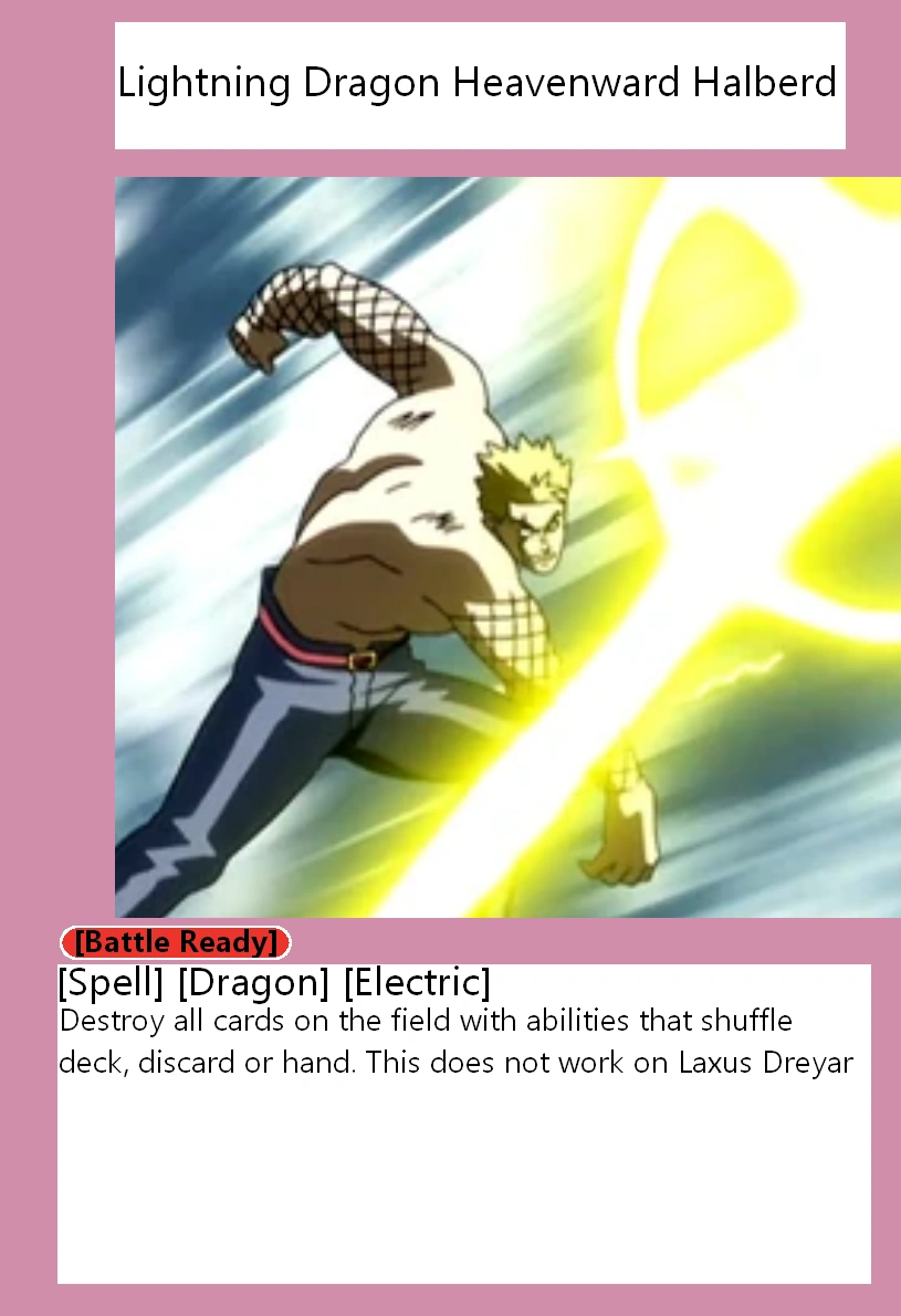 Lightning Dragon Heavenward Halberd | Anime Showdown 2 Wiki | Fandom