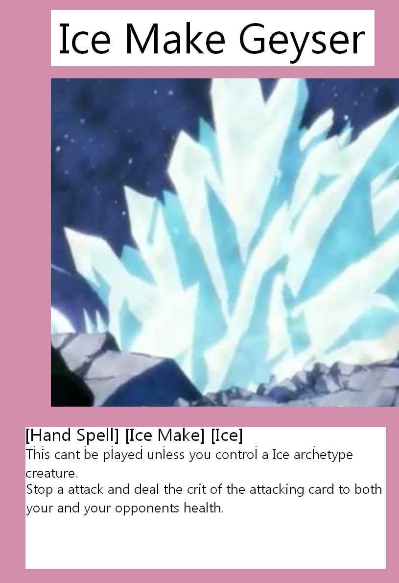 Ice Make Geyser | Anime Showdown 2 Wiki | Fandom
