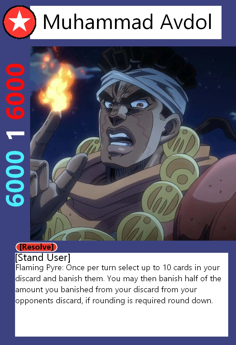 Muhammad Avdol | Anime Showdown 2 Wiki | Fandom