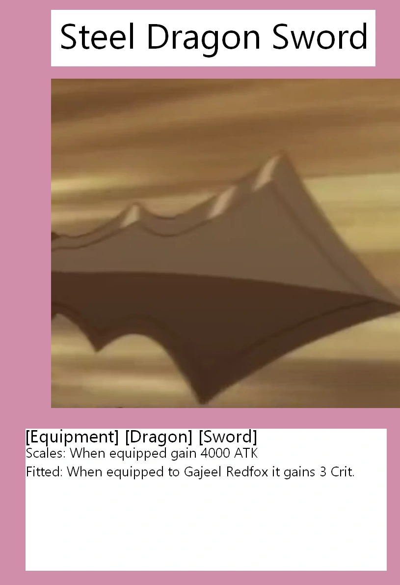 Steel Dragon Sword | Anime Showdown 2 Wiki | Fandom