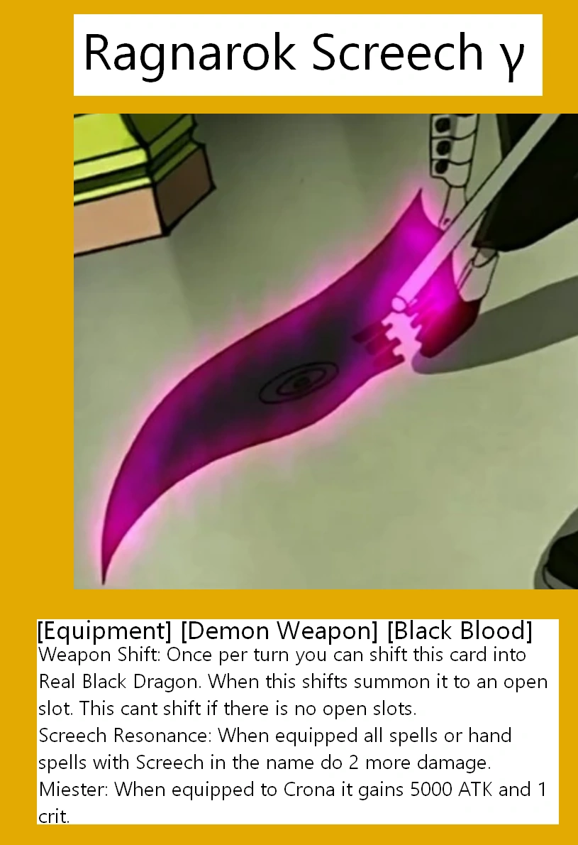 Ragnarok Screech γ | Anime Showdown 2 Wiki | Fandom