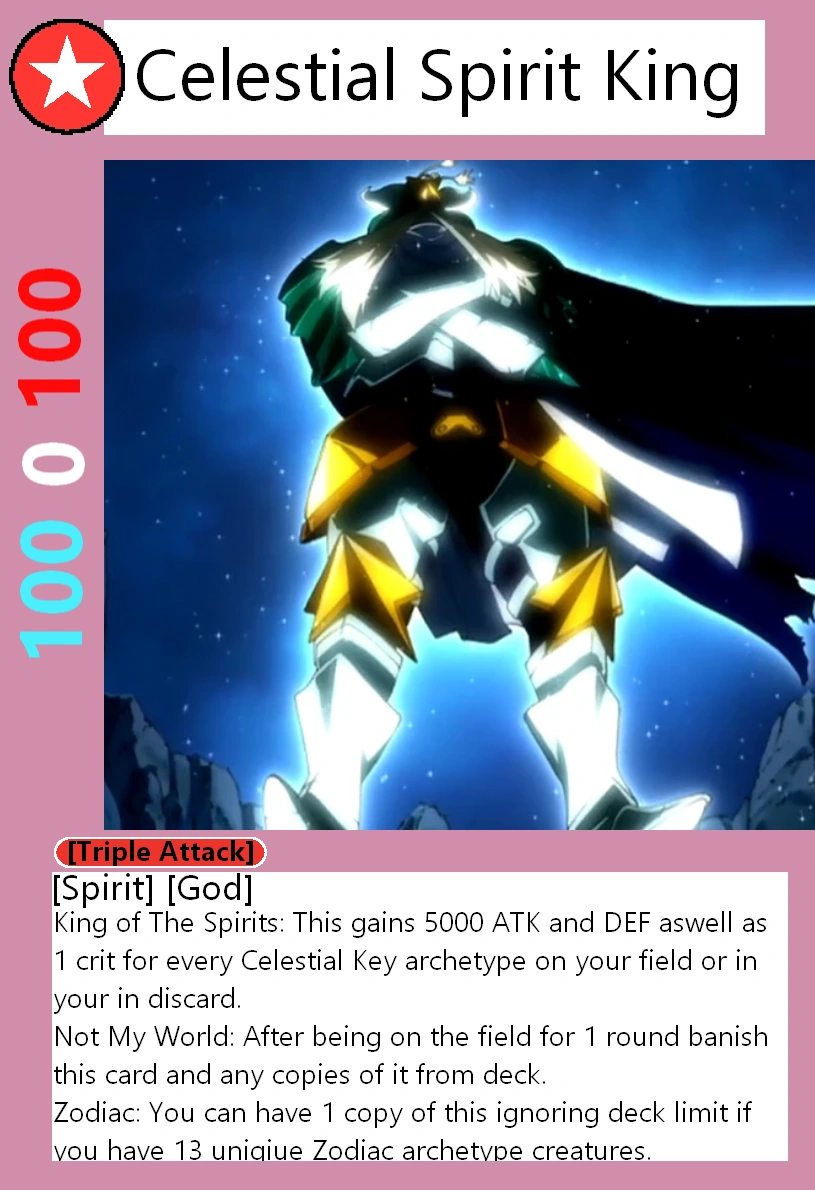 Celestial Spirit King | Anime Showdown 2 Wiki | Fandom