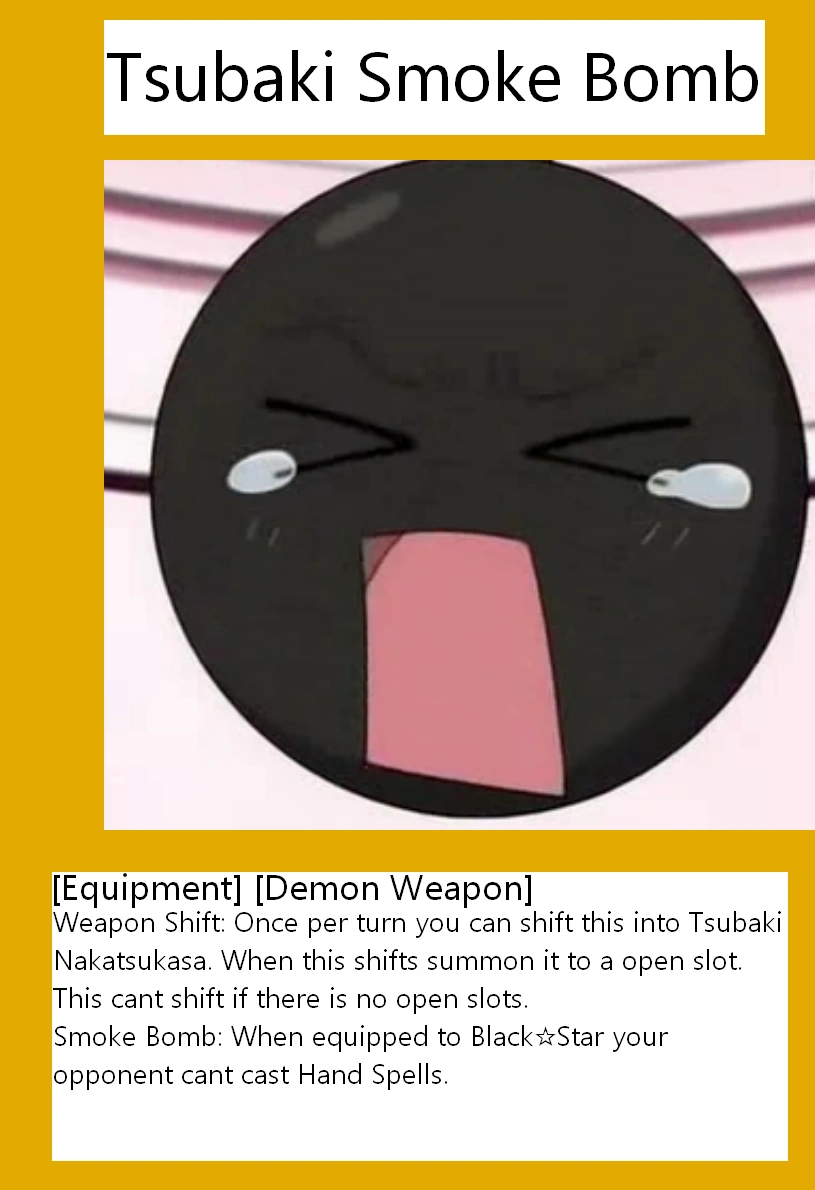 Tsubaki Smoke Bomb | Anime Showdown 2 Wiki | Fandom