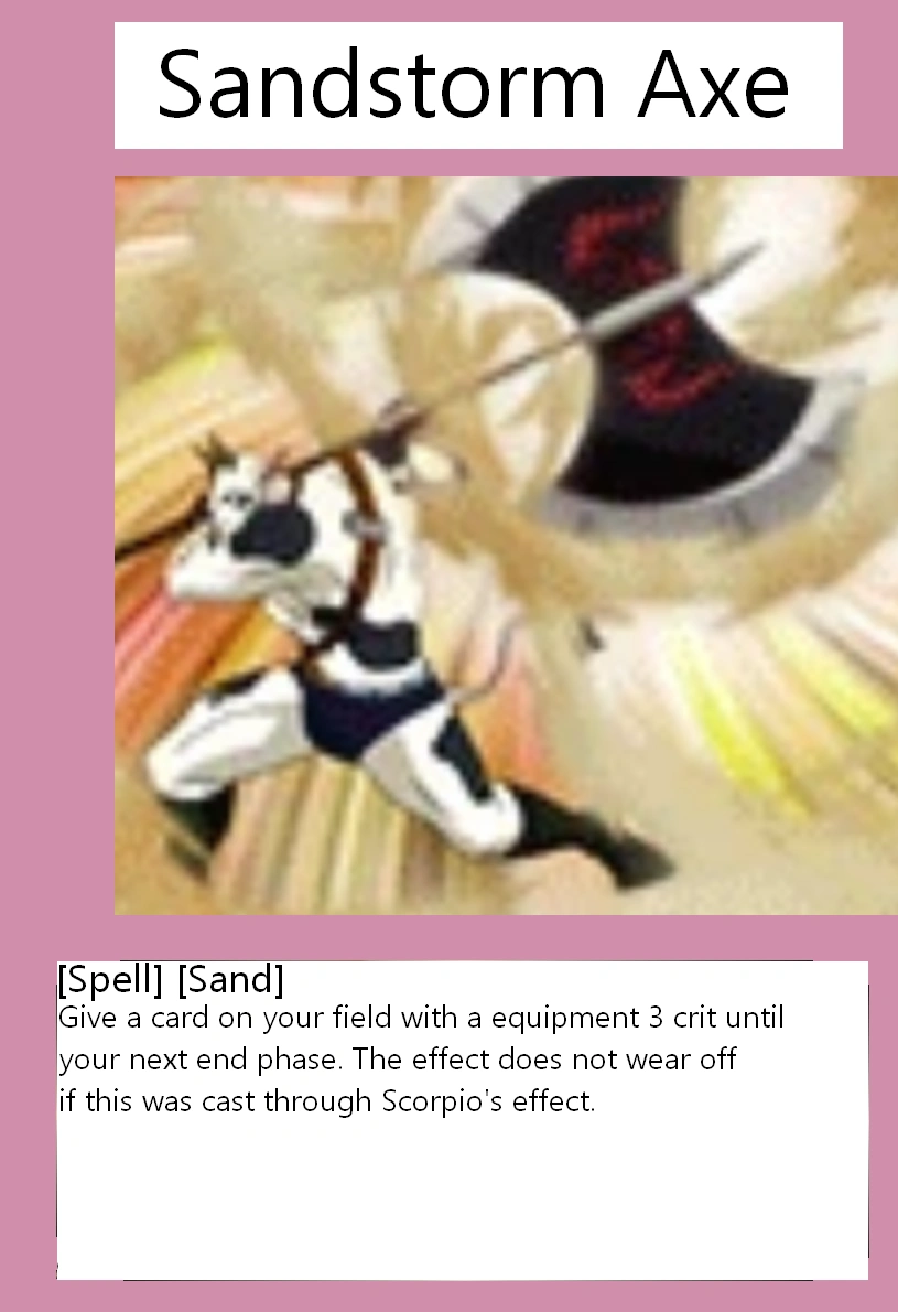 Sandstorm Axe | Anime Showdown 2 Wiki | Fandom