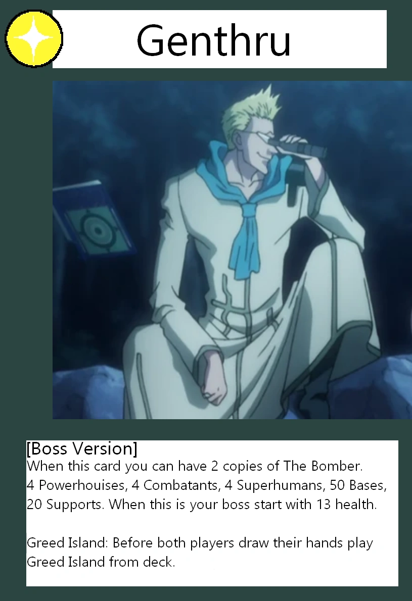 Genthru | Anime Showdown 2 Wiki | Fandom