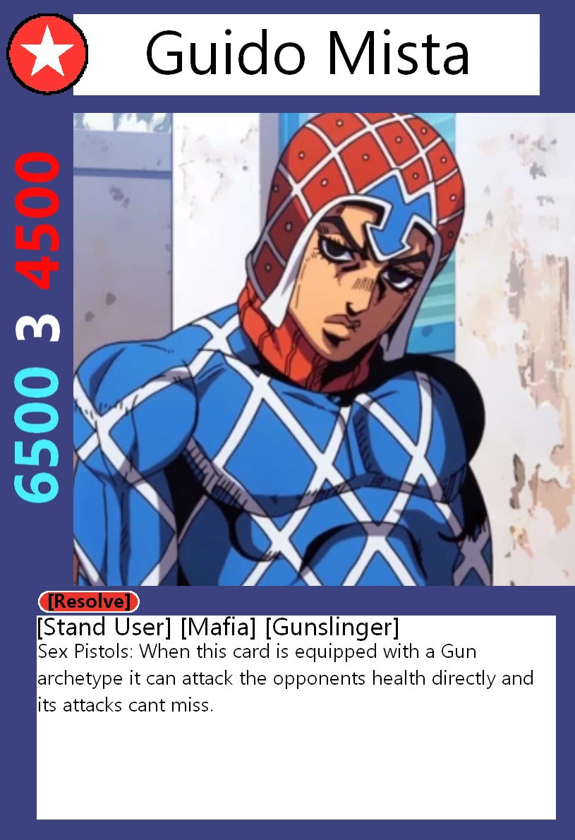 Guido Mista | Anime Showdown 2 Wiki | Fandom