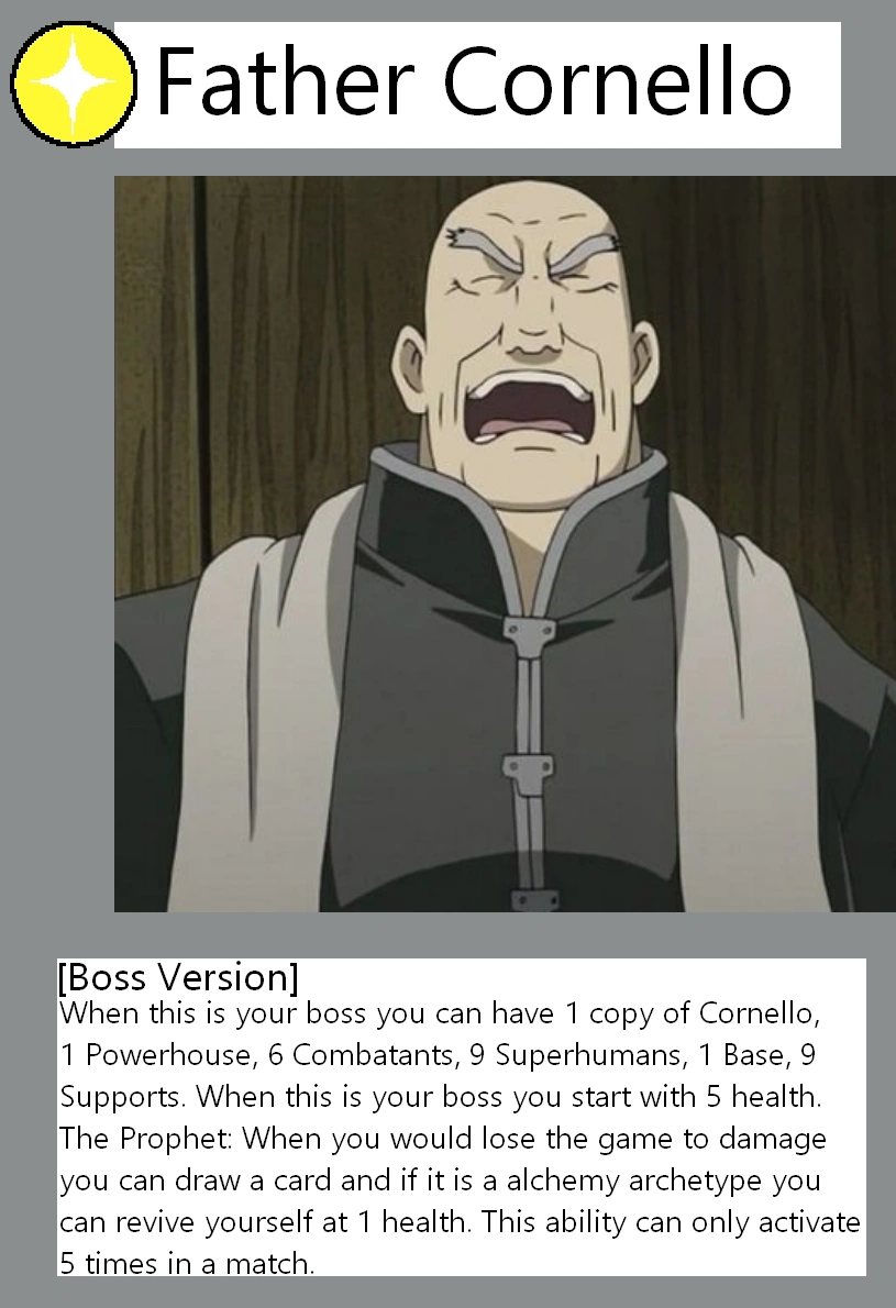 Father Cornello | Anime Showdown 2 Wiki | Fandom