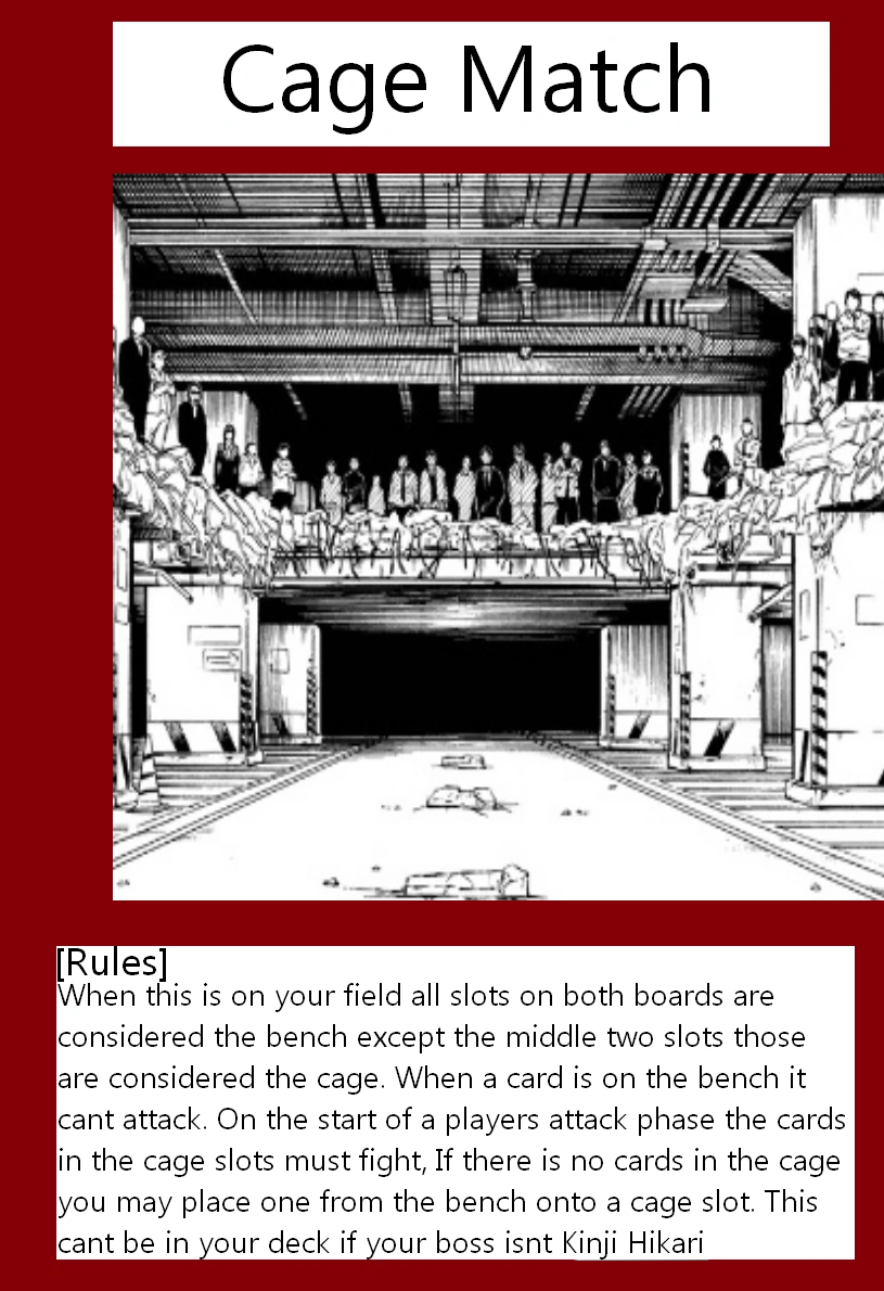 Cage Match | Anime Showdown 2 Wiki | Fandom