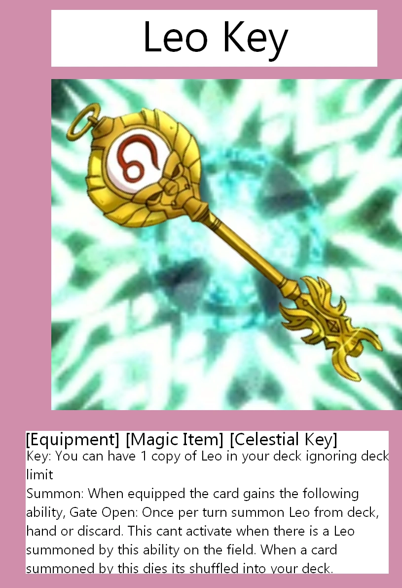 Leo Key | Anime Showdown 2 Wiki | Fandom
