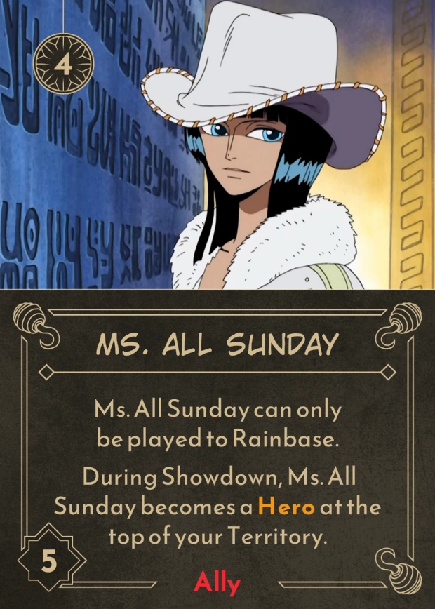 Ms. All Sunday | Anime Villainous Wiki | Fandom