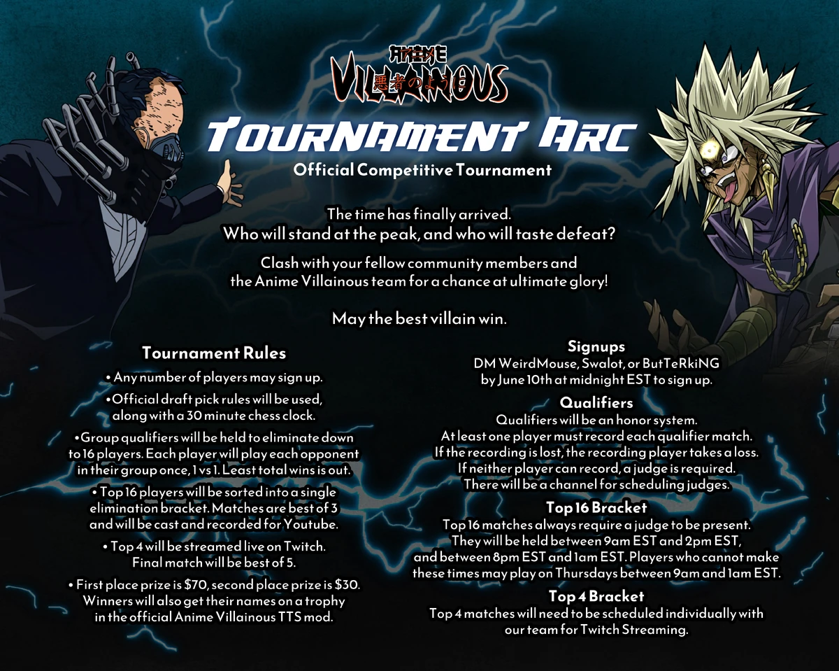 Tournament Arc | Anime Villainous Wiki | Fandom