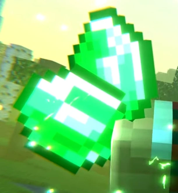 Minecraft Enchanted Emerald Sword