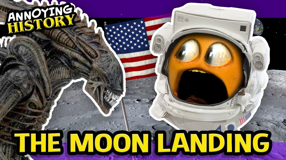 Annoying History: The Moon Landing | Annoying Orange Wiki | Fandom