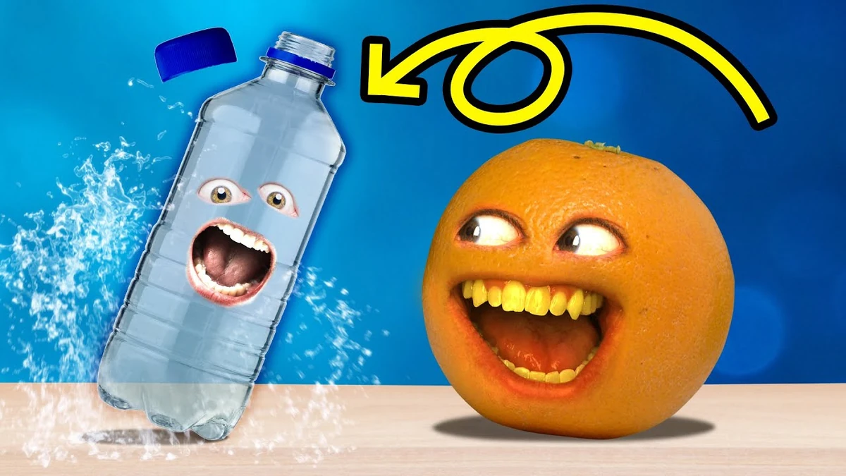 Annoying Orange: The Water Bottle Flip Challenge | Annoying Orange Wiki ...