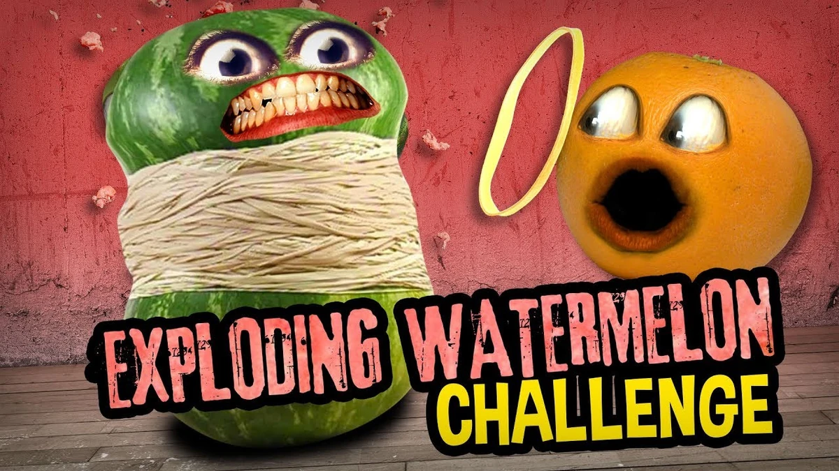 Annoying Orange: Exploding Watermelon Challenge! | Annoying Orange Wiki ...