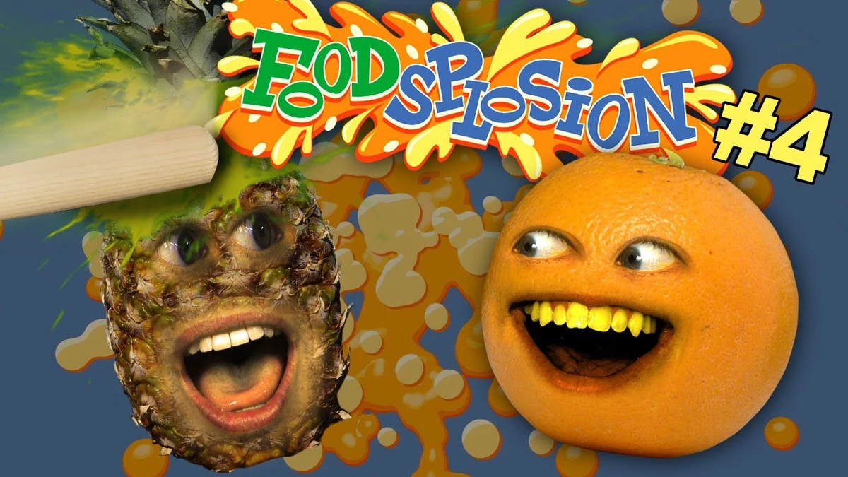 Annoying Orange: FOODSPLOSION 4: Pineapple Goes BATTY | Annoying Orange ...