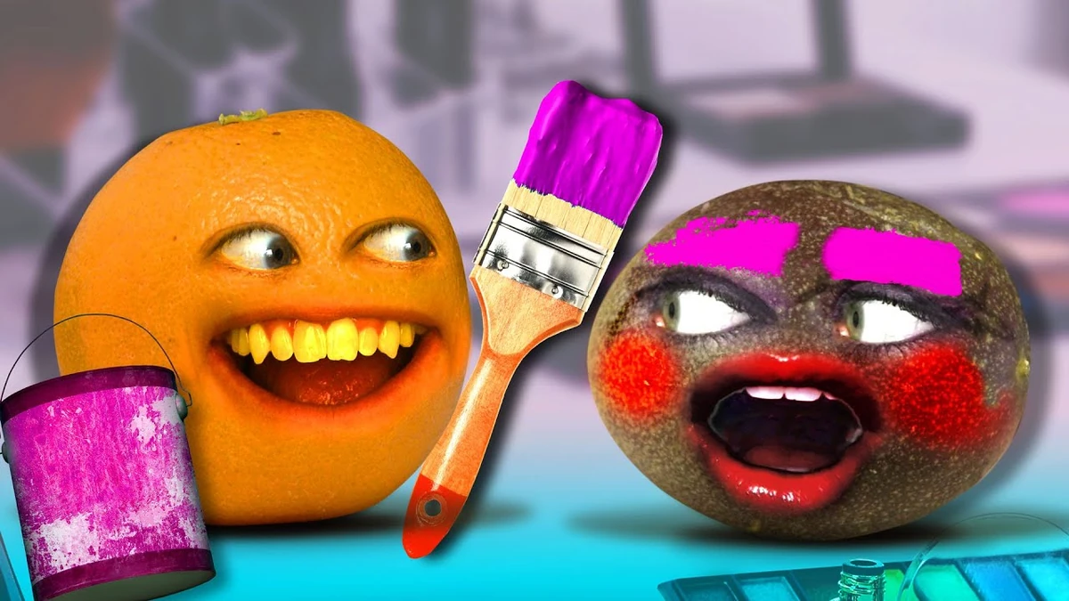 Annoying Orange: Boyfriend Does My Makeup Challenge! | Annoying Orange ...