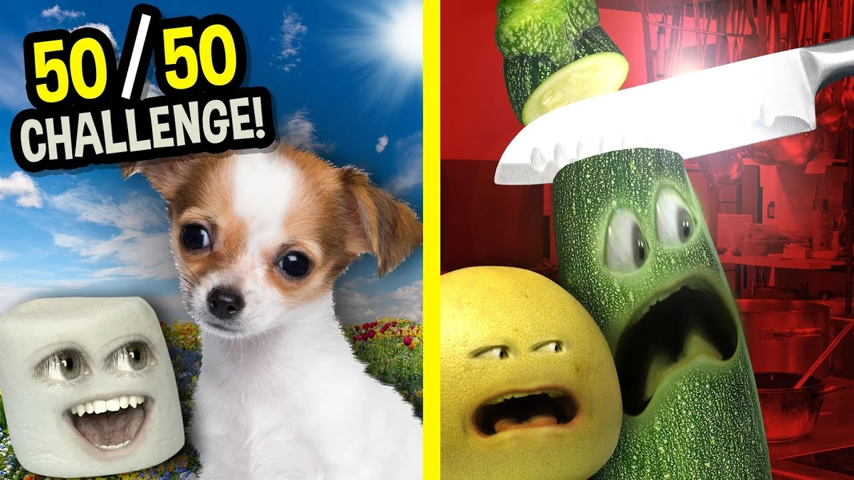 Annoying Orange: Reddit 50/50 CHALLENGE! | Annoying Orange Wiki | Fandom