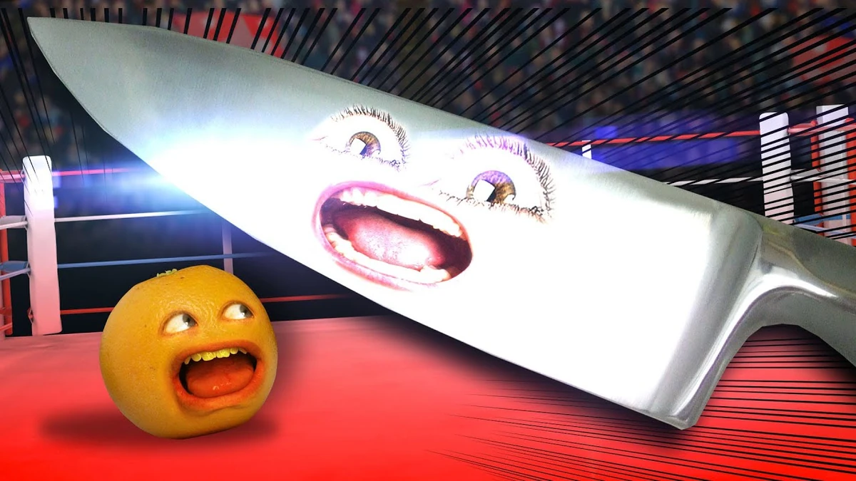 Annoying Orange Vs The World's Largest Knife!! | Annoying Orange Wiki ...