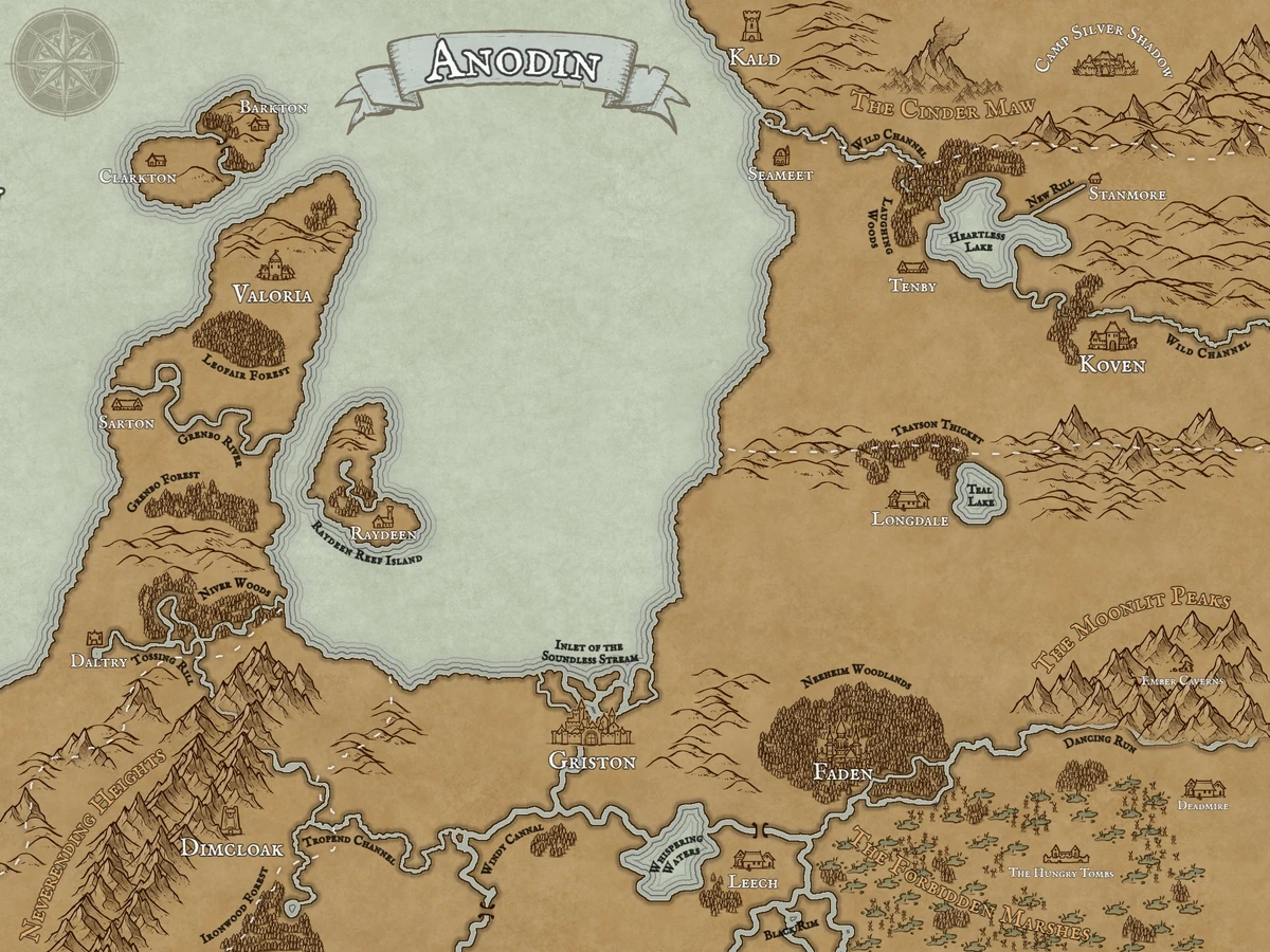 Map of the Realm of Anodin | Party Pals Wiki | Fandom