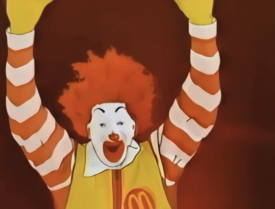 An Ronald McDonald of His Cartoon-Transformation Sequence | The Shared ...