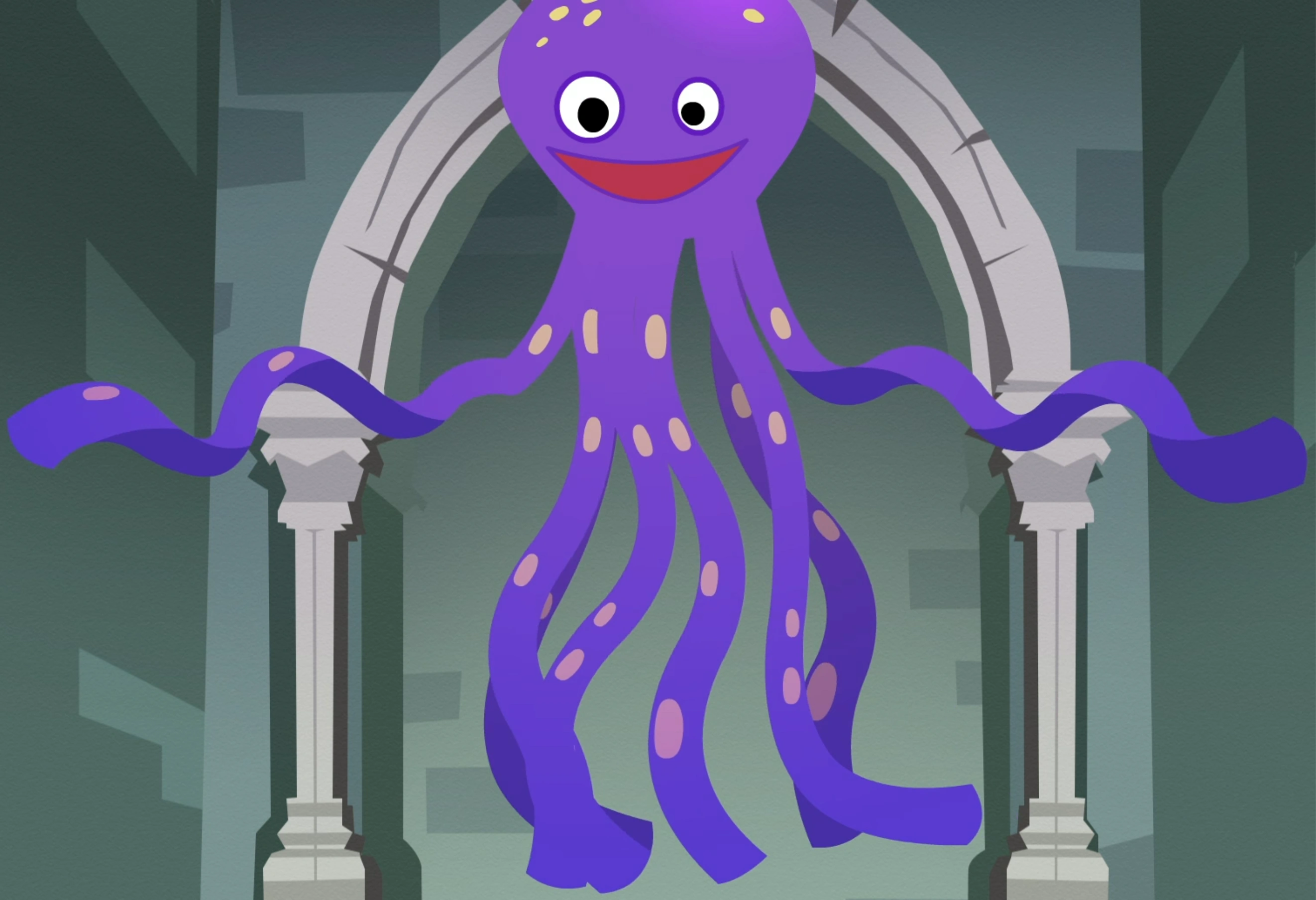 evil octopus cartoon
