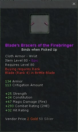 Blade's Bracers of the Firebringer | AoCWiki | Fandom
