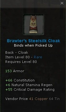 Brawlers Steelsilk Cloak | AoCWiki | Fandom