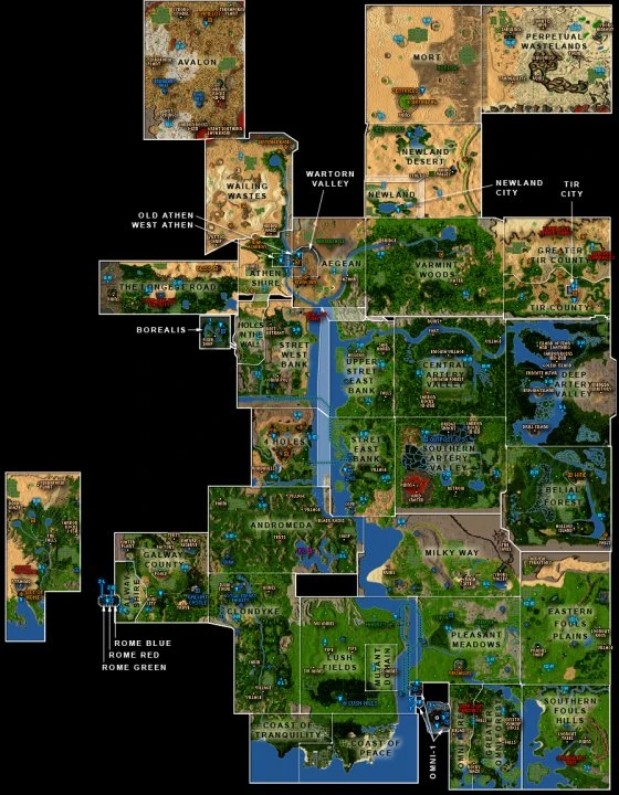 Map | Anarchy Online Knowledge Base | Fandom