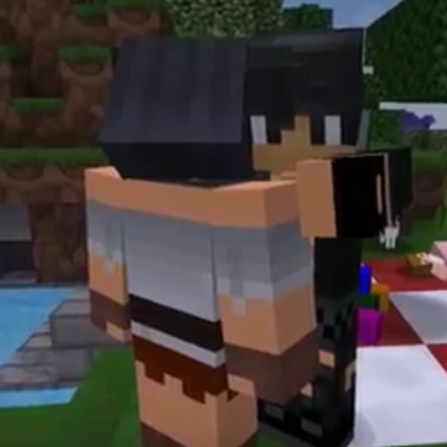 Minecraft Girls And Boys Kissing