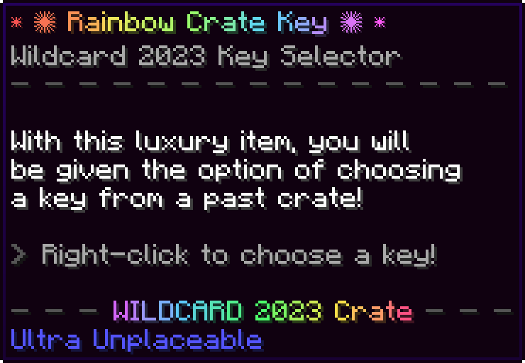 Rainbow Crate Key | Applecraft Rarities Wiki | Fandom