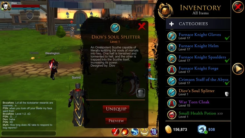 Diov's Soul Splitter | AQ3D Wiki | Fandom