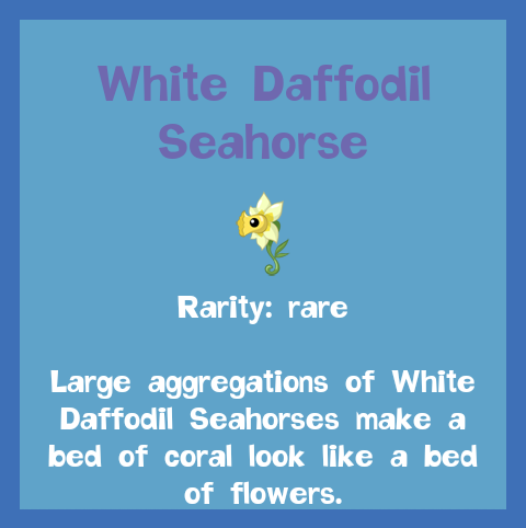 White Daffodil Seahorse | Aqua Pets Wiki | Fandom