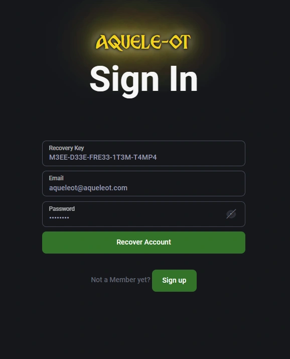 Recovery Key | Aquele OT Wiki | Fandom