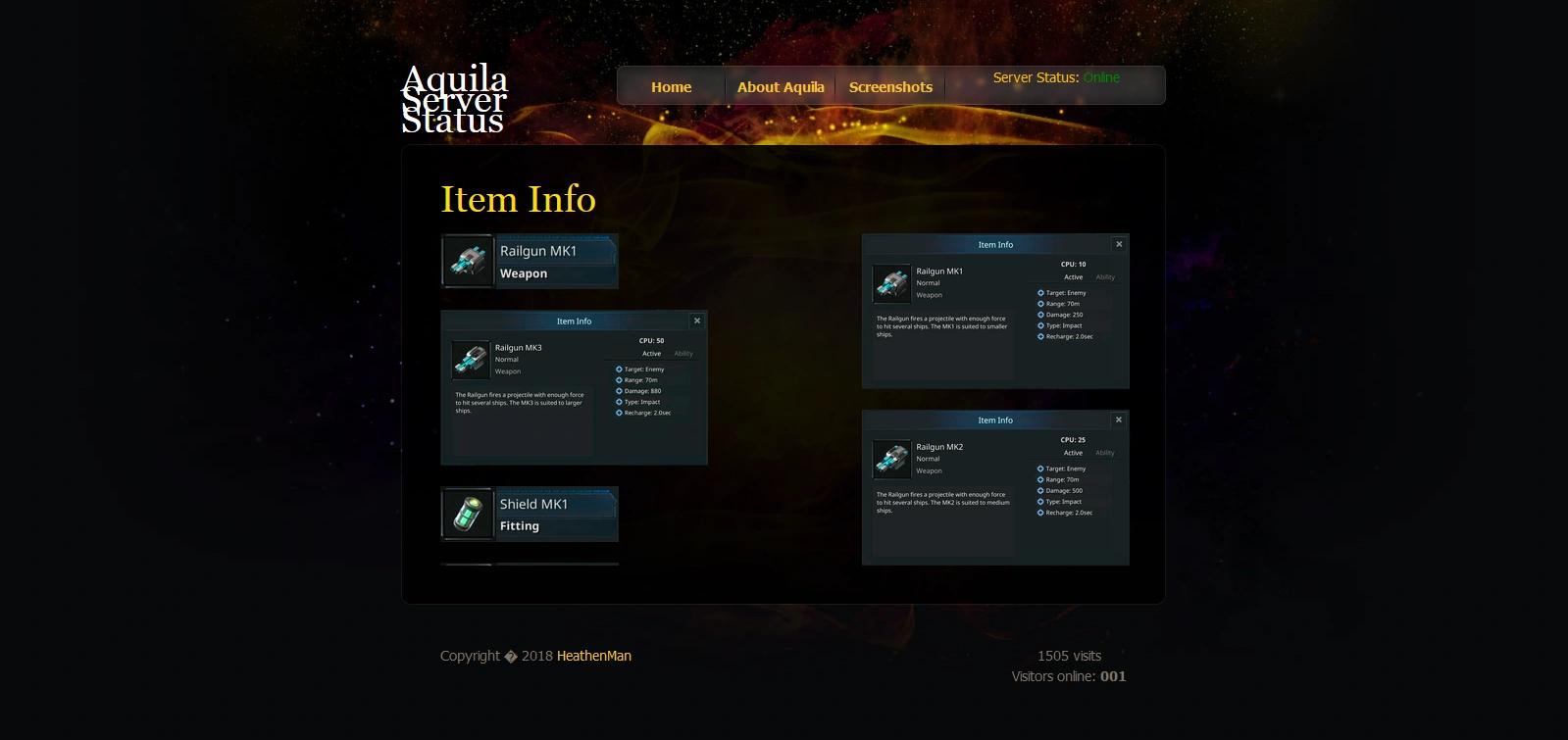 Item Info | Aquila: First Contact Wiki | Fandom