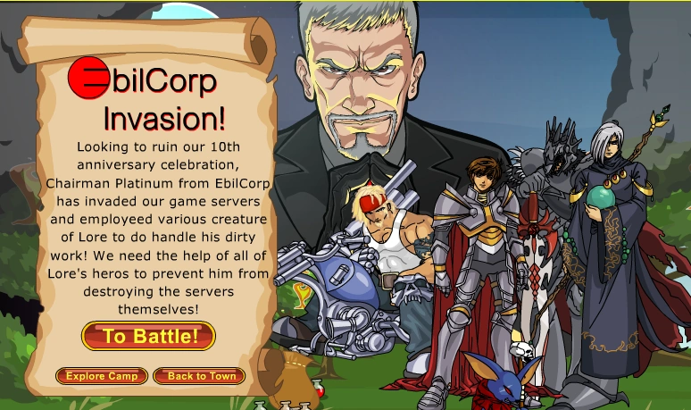 EbilCorp Invasion! | AdventureQuest Wiki | Fandom