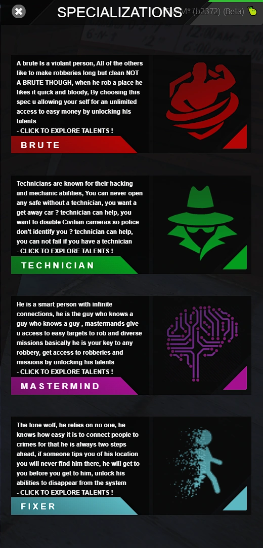 Specializations | Arab Fivem Wiki | Fandom