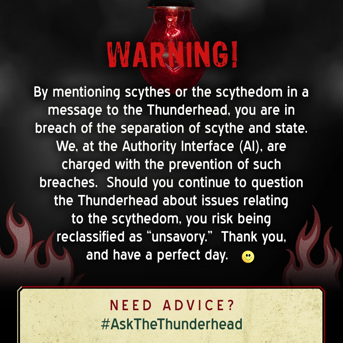 Ask the Thunderhead | Arc of a Scythe Wiki | Fandom