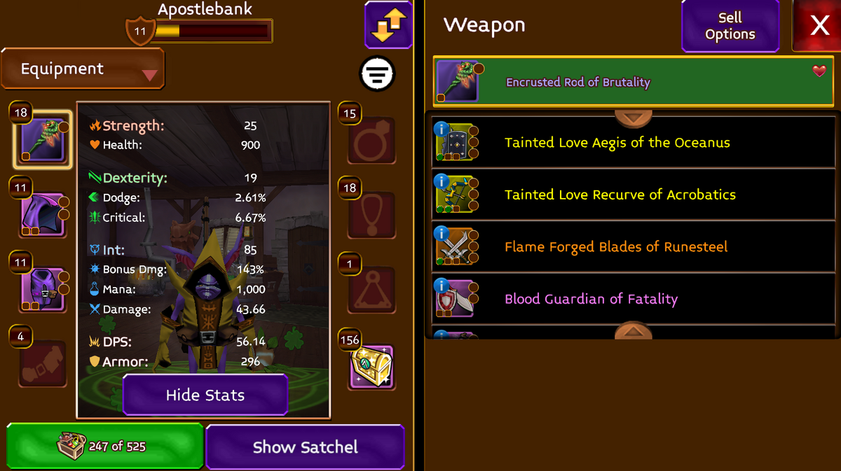 Inventory | Arcane Legends Wiki | Fandom Inventory | Arcane Legends Wiki | Fandom