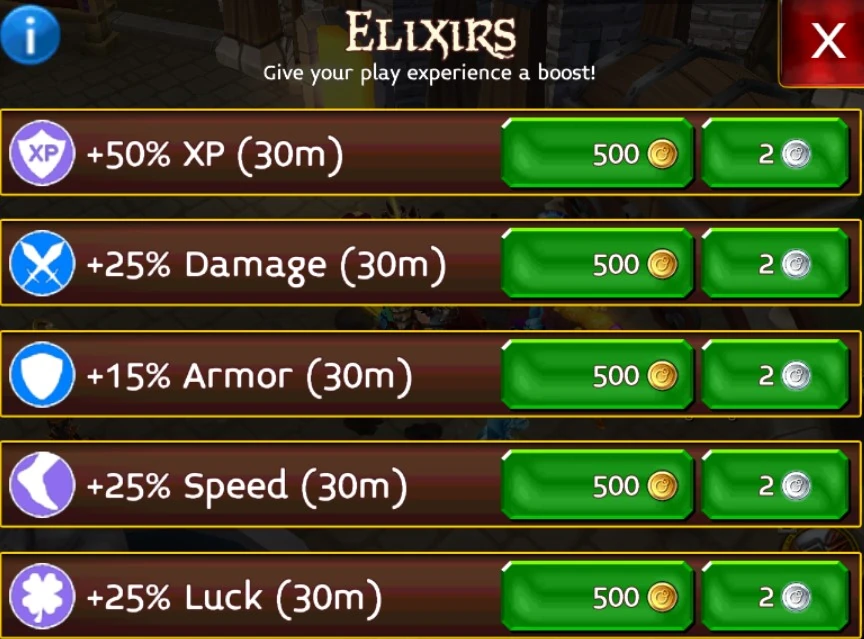 Elixir Store | Arcane Legends Wiki | Fandom