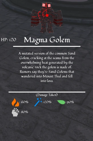 Magma Golem | Arcane Lineage Wiki | Fandom