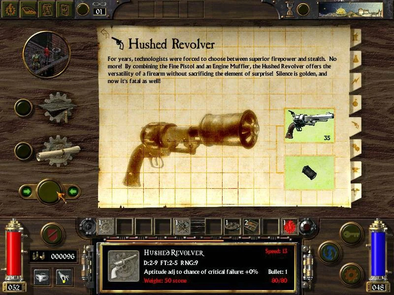 Hushed Revolver | Arcanum: Of Steamworks and Magick Obscura Wiki | Fandom