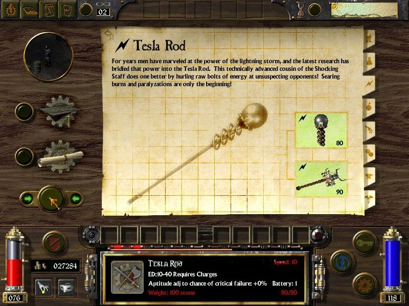 Tesla Rod | Arcanum: Of Steamworks and Magick Obscura Wiki | Fandom