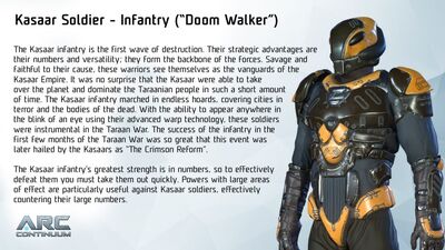 Kasaar Soldier - Infantry - ARC Continuum Wiki