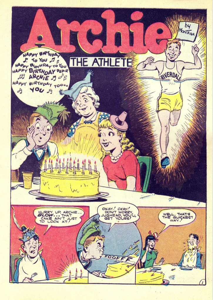 Archie The Athlete (Archie Comics, 1943) | Archie Comics Database Wiki ...