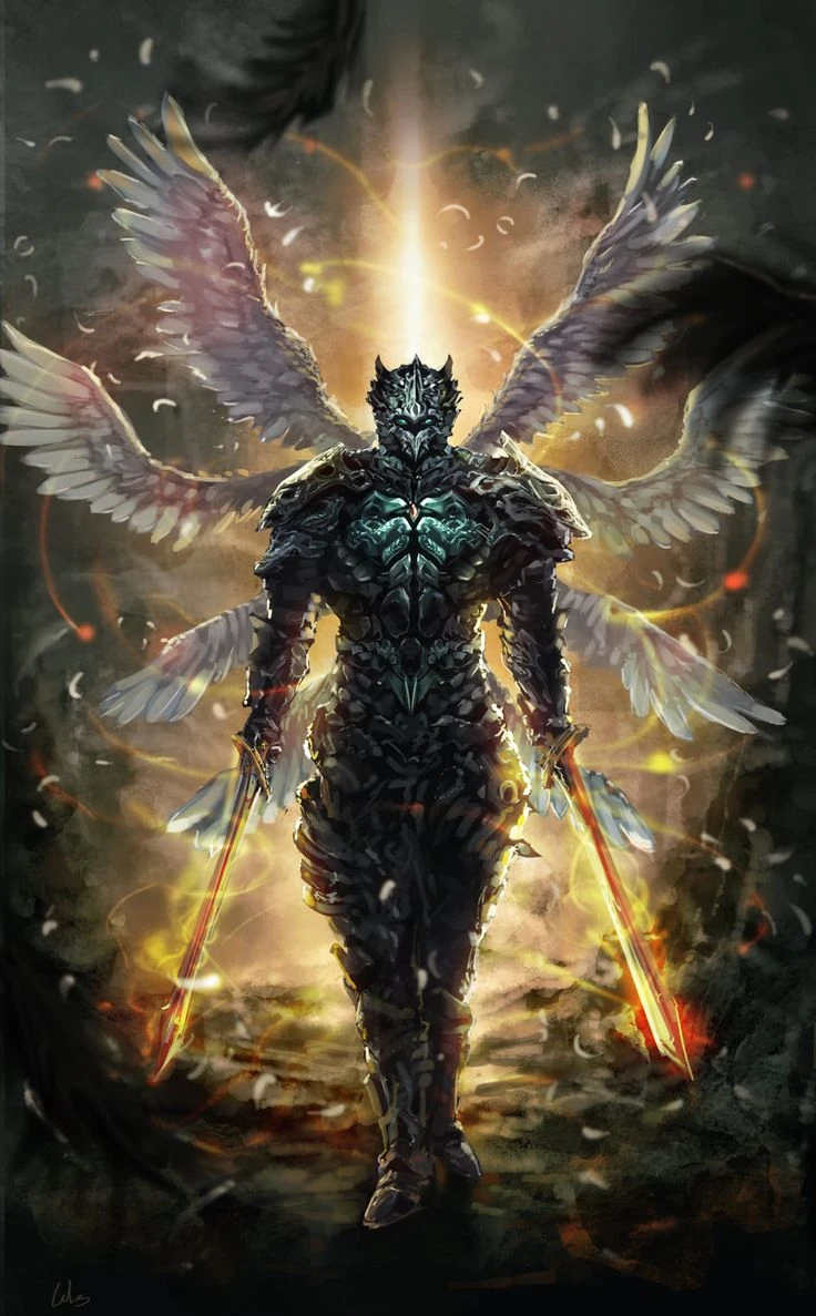 Black Armored Angel Protector | Archive of the Celestial Han Empire ...